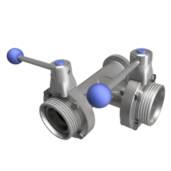 T-Butterfly Valve Male manually operated Type B DIN | AWH