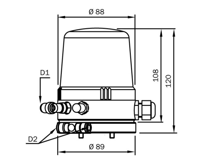 Retrofit Set VMON® VMove® 24V DC / 8 pin Plug Connection VMON®-VMove ...