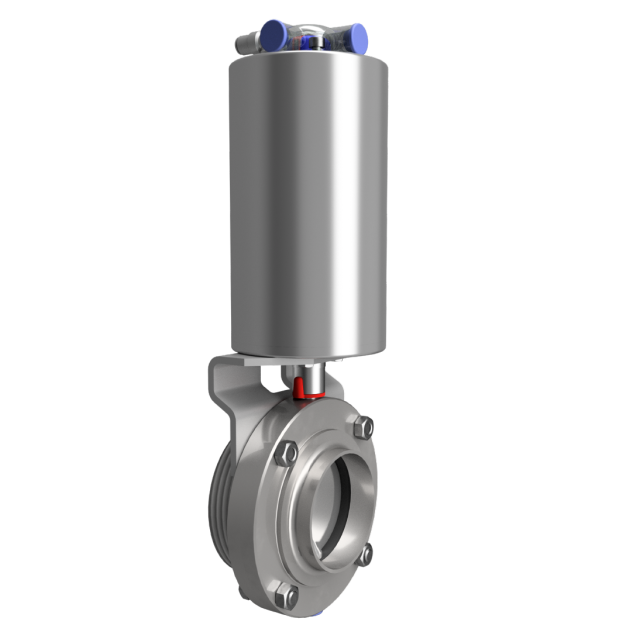 Butterfly Valve Male/Weldon VMove® Air/Spring DIN 11864 DIN ...