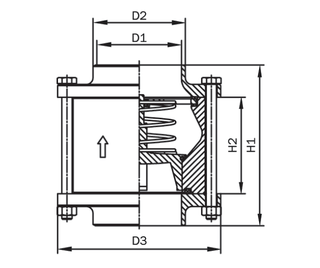 Intermediate Flange Non-Return Valve Inch - Armaturenwerk Hötensleben ...